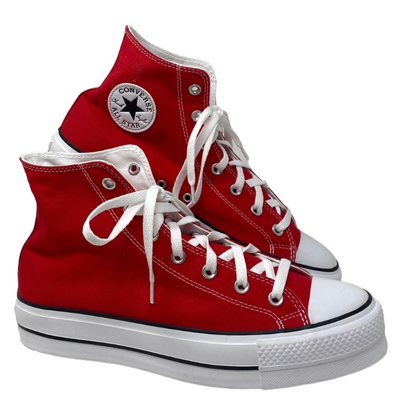 Converse | Shoes | Converse Ctas Lift Platform High Top Mens Shoes Red ...